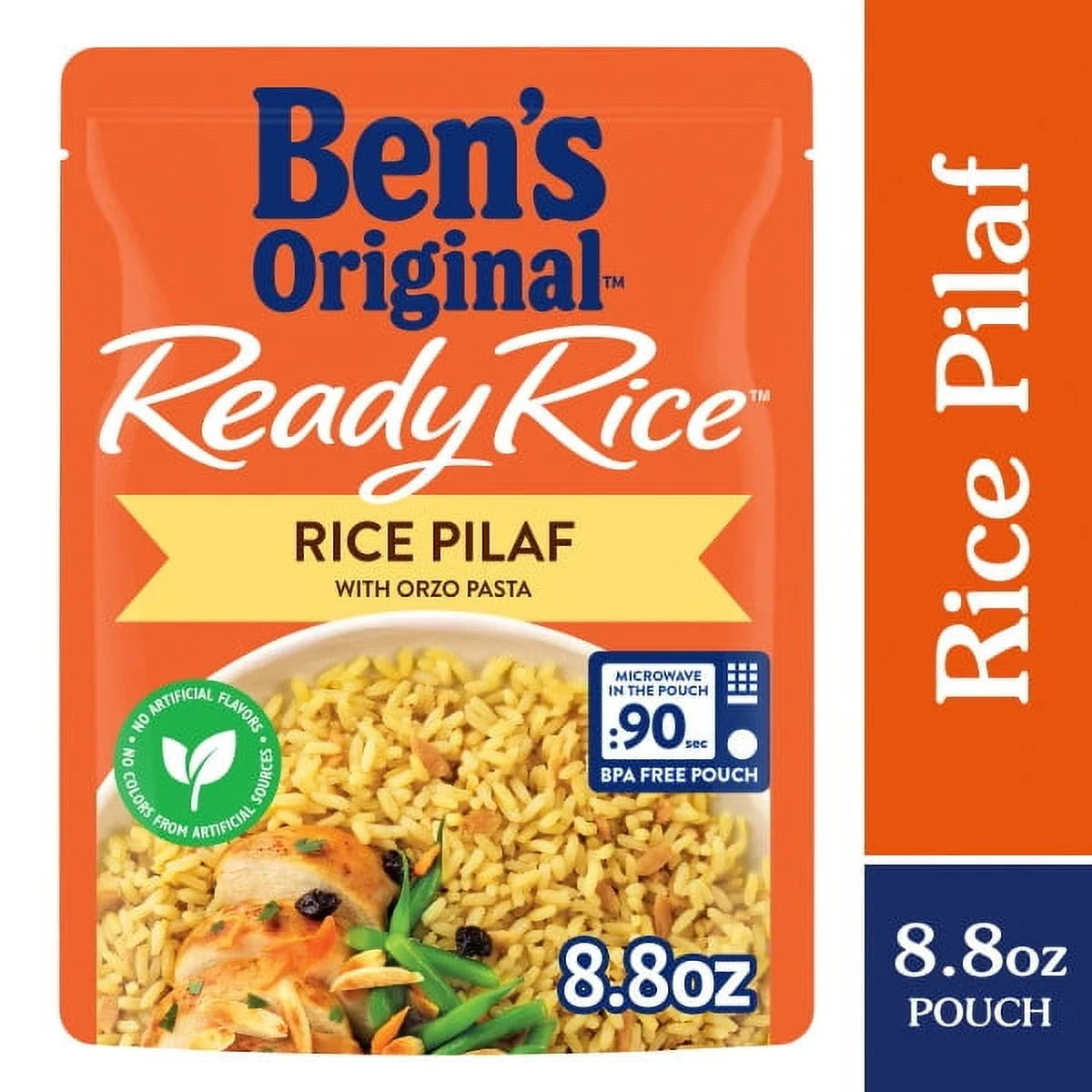 Ben's Original Ready Flavored Rice Pilaf, Easy Dinner Side, 8.8 Ounce ...