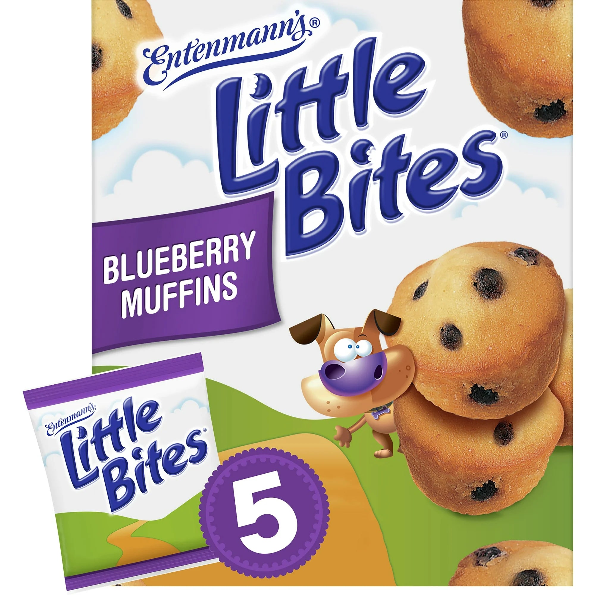Little Bites Blueberry Muffins, 5 packs, Mini Muffins, 8.25 oz Box ...